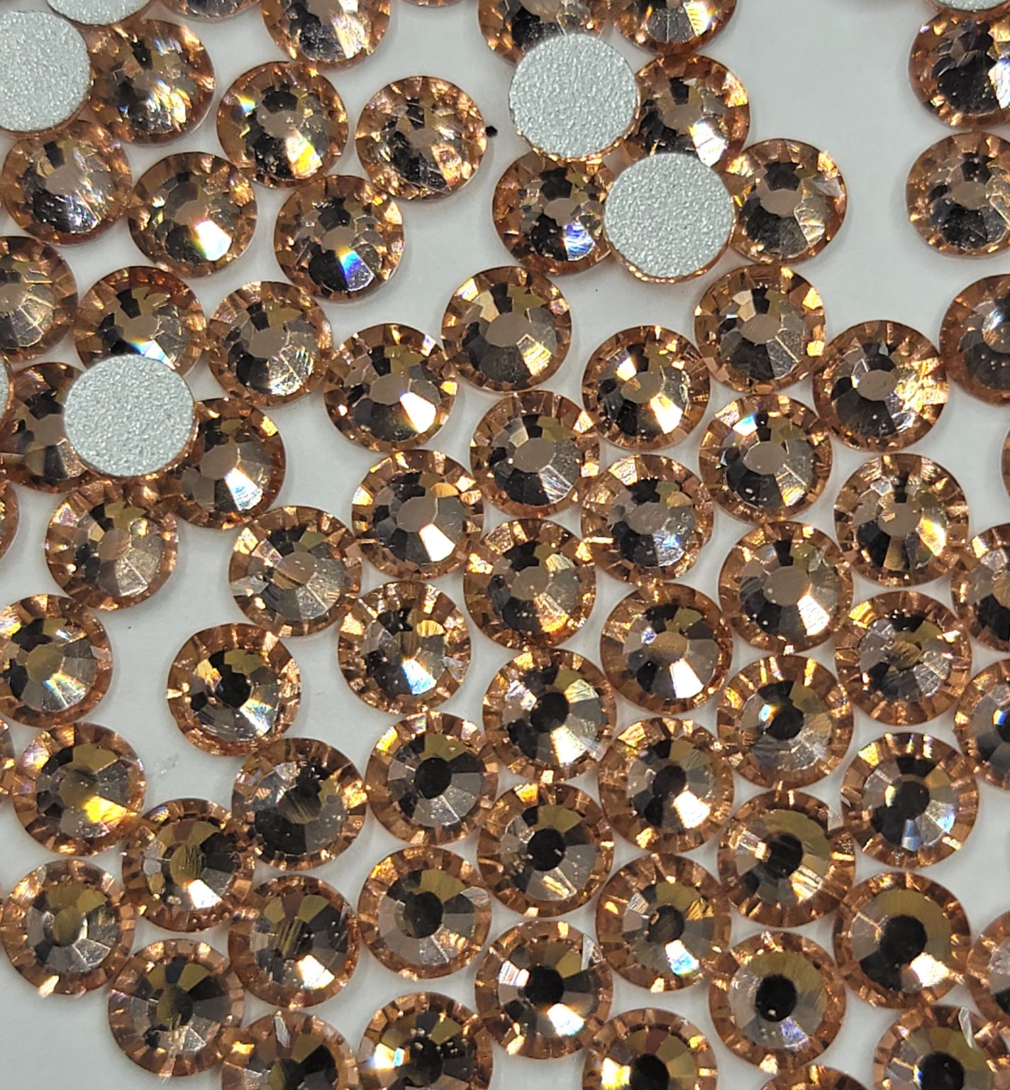 Light Peach – Rhinestones – Glitter Fetish