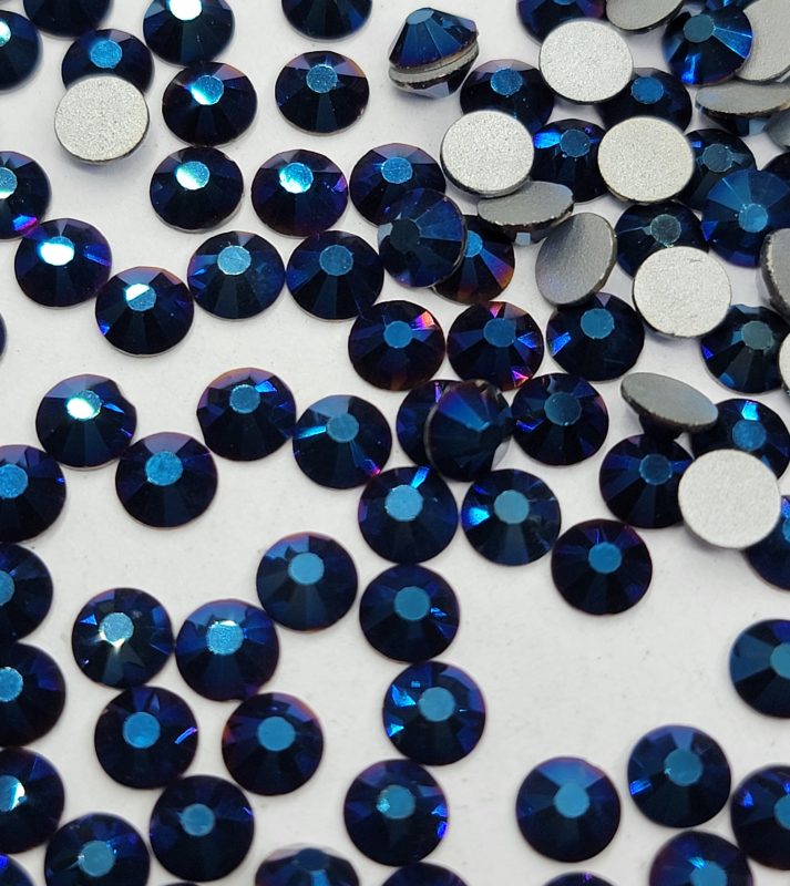 Metallic Blue – Rhinestones – Glitter Fetish