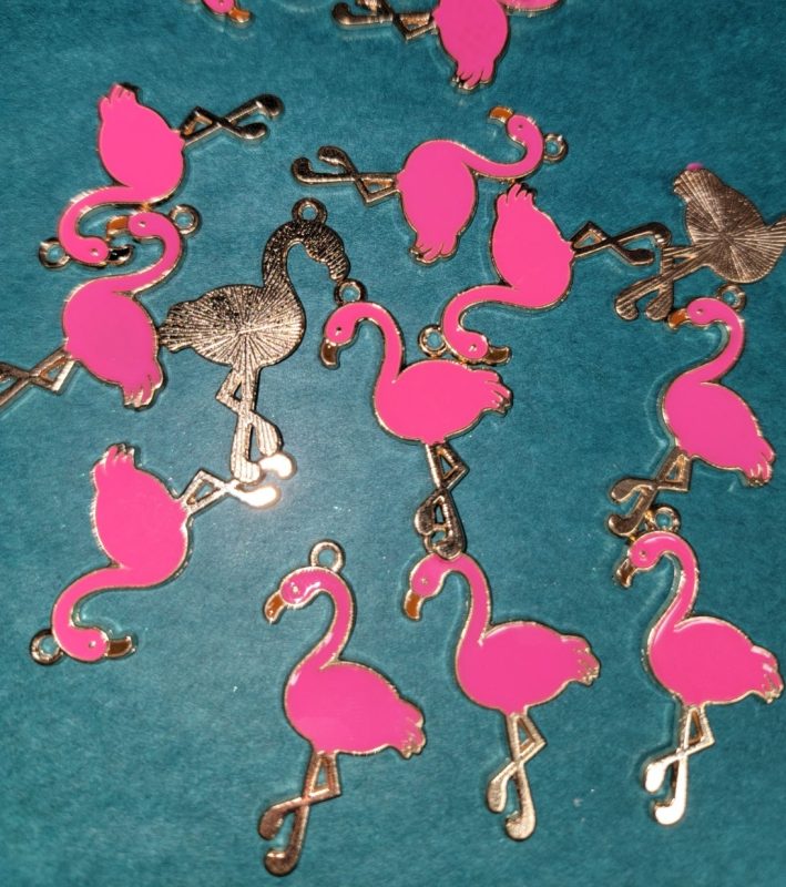 Flamingo- Charm 1piece – Glitter Fetish
