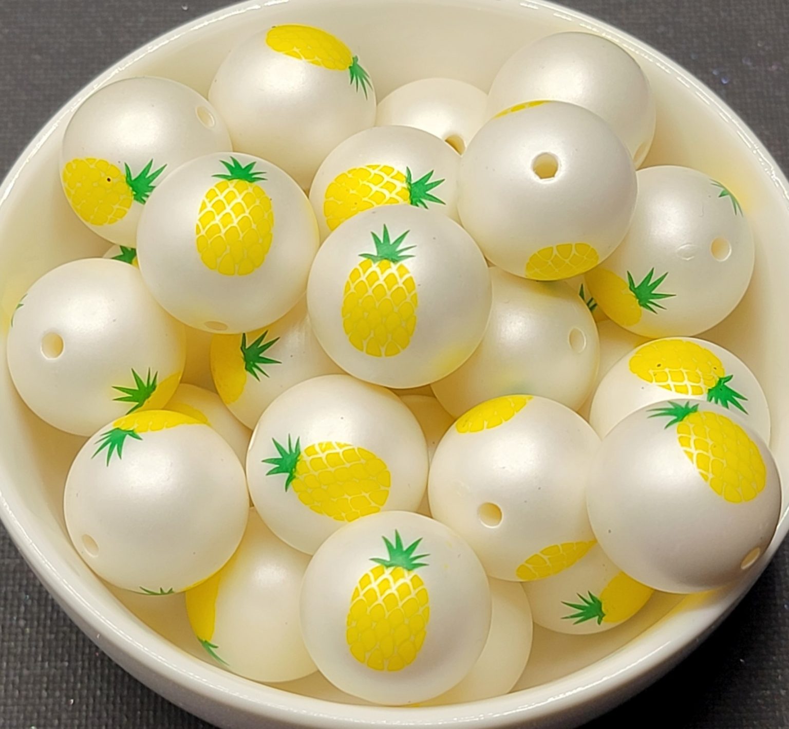 5 pc. Pineapple – Bead Set – Glitter Fetish