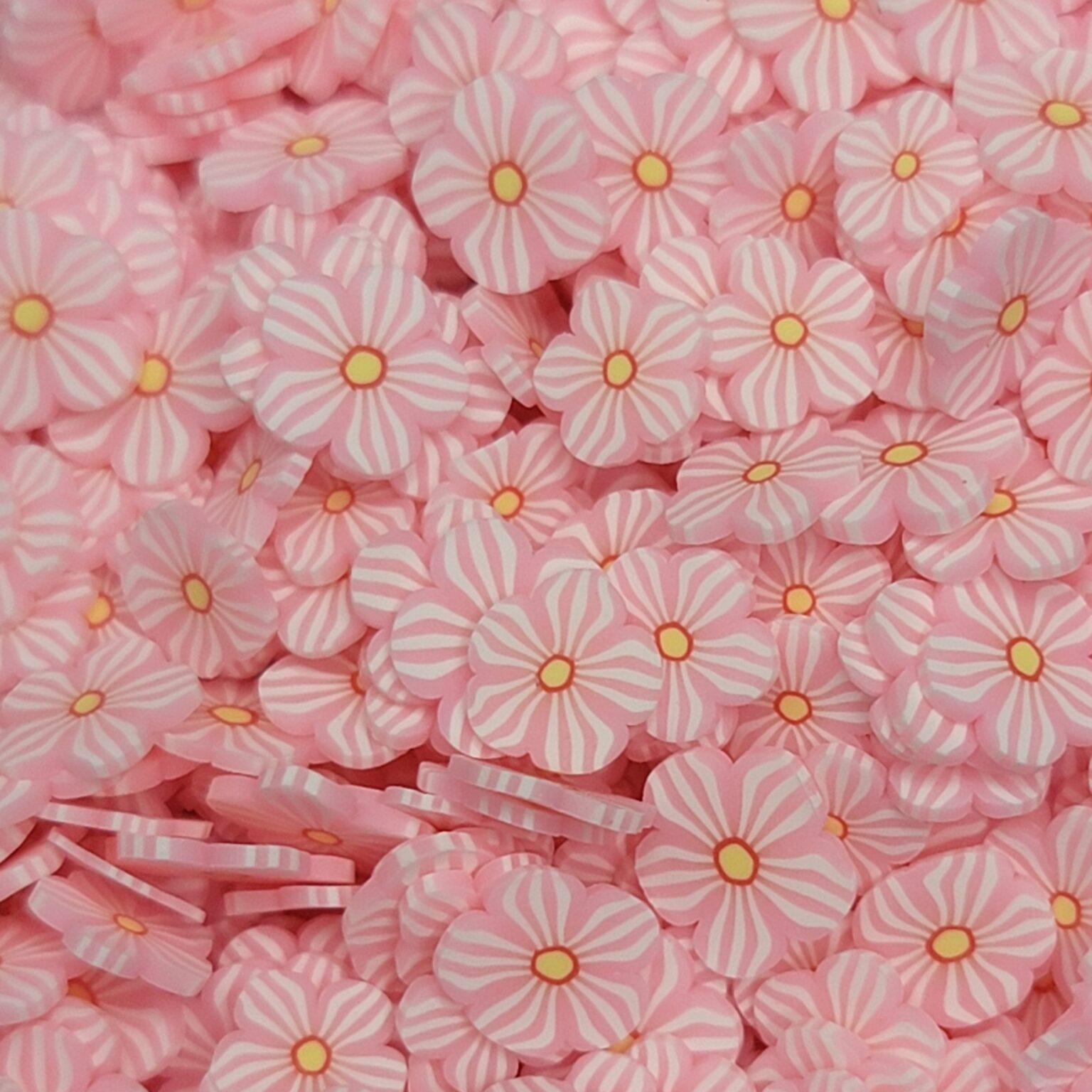 Pink Flower (clay) – Glitter Fetish