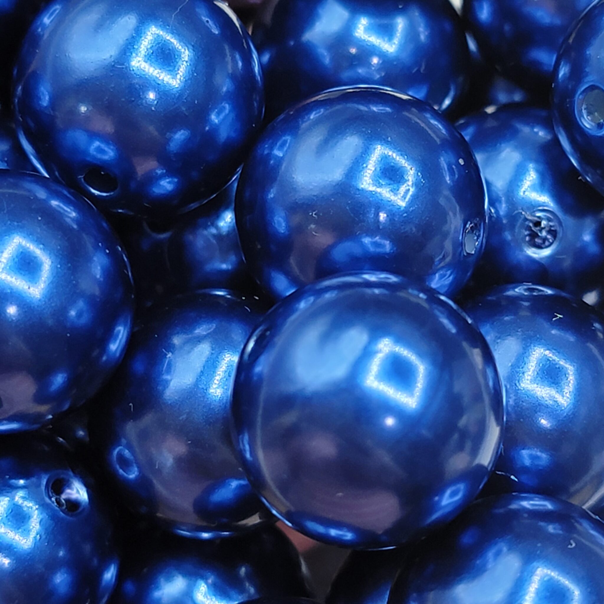 Dark Blue Pearls – 5pc – Glitter Fetish