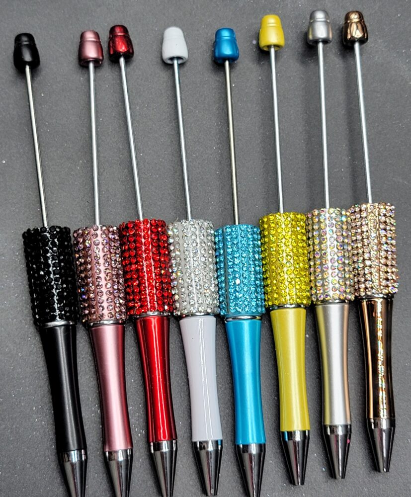 WHITE – Rhinestone Pen – Glitter Fetish