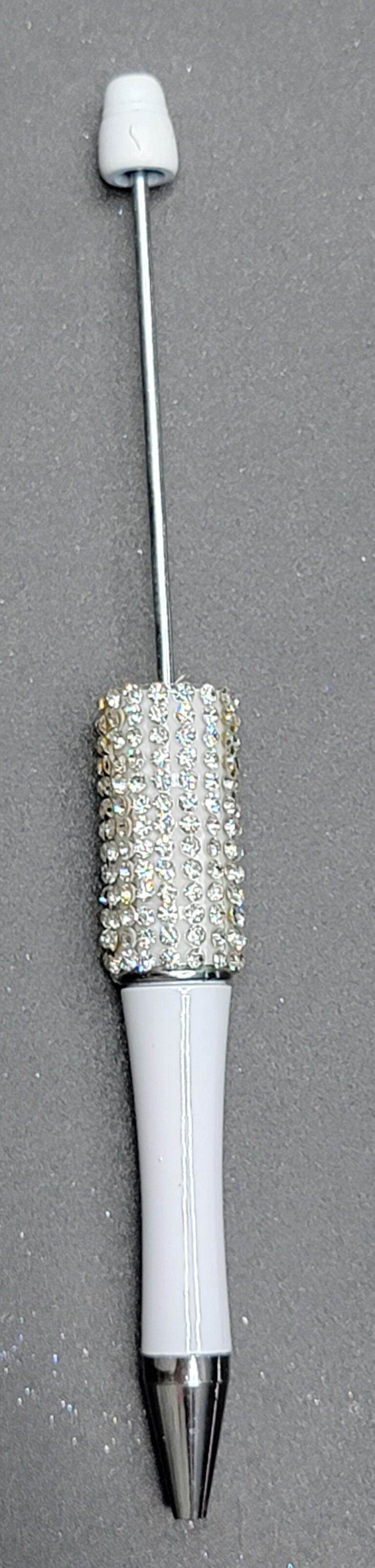 WHITE – Rhinestone Pen – Glitter Fetish